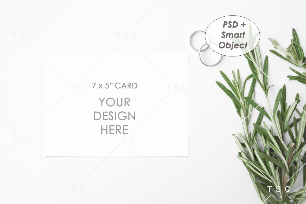 7" x 5" Card Mockup (910194)