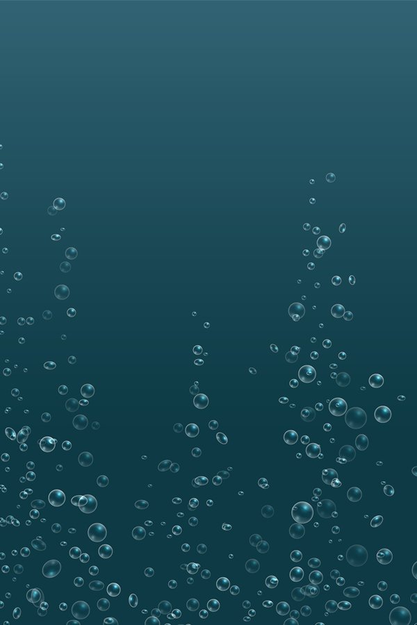 Bubbles underwater texture. Fizzy sparkles in water, sea, aq
