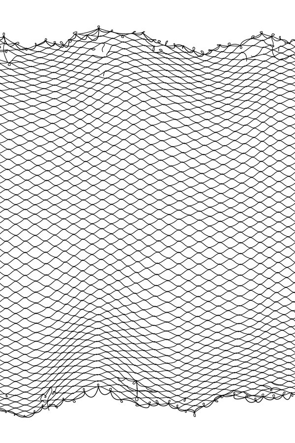 Black fisherman rope net vector seamless texture isolated on