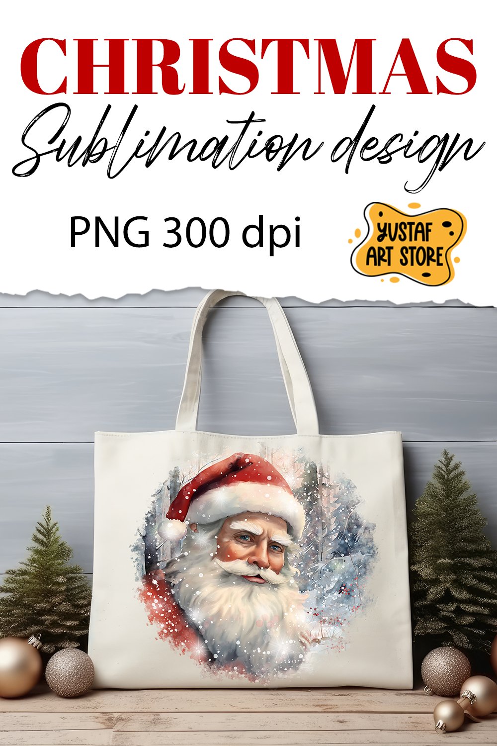 Christmas sublimation design. Santa Claus in (2772999)