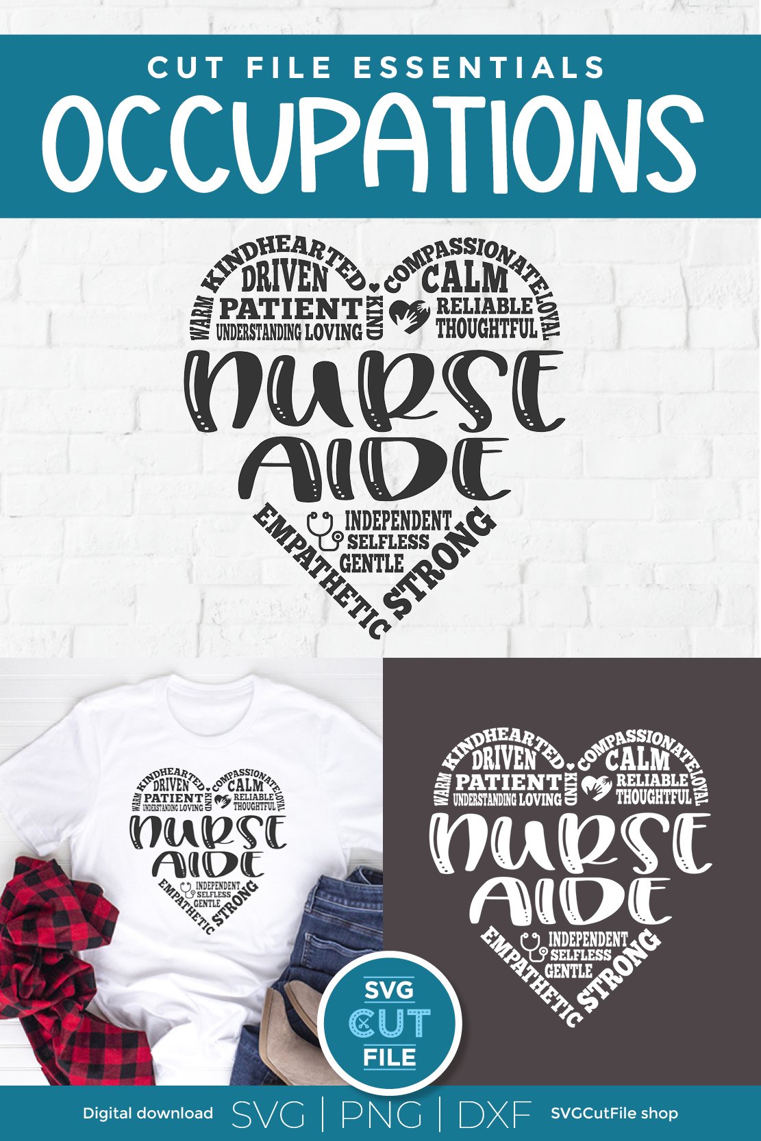 Nurse aide svg, a nurse aid svg for nurses and crafters