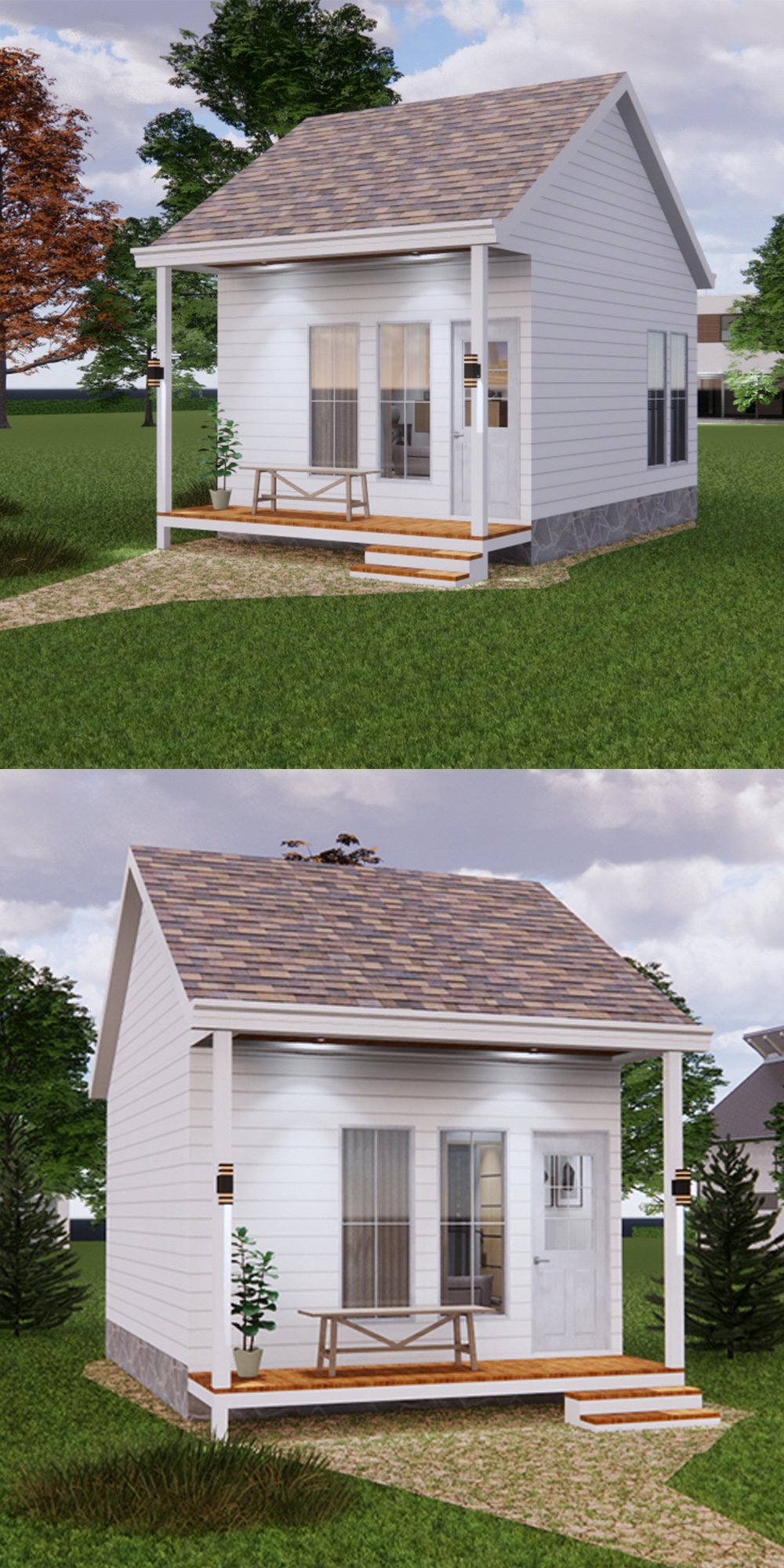 House Design 4 x 5 Meters, Floorplan and Detail - Pdf Files