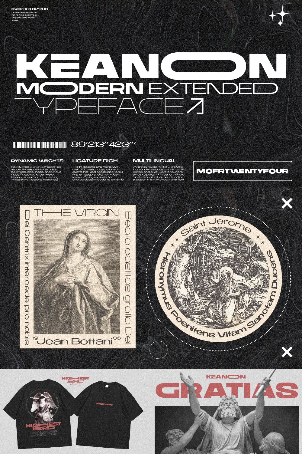 Keanon - Modern Extended Typeface