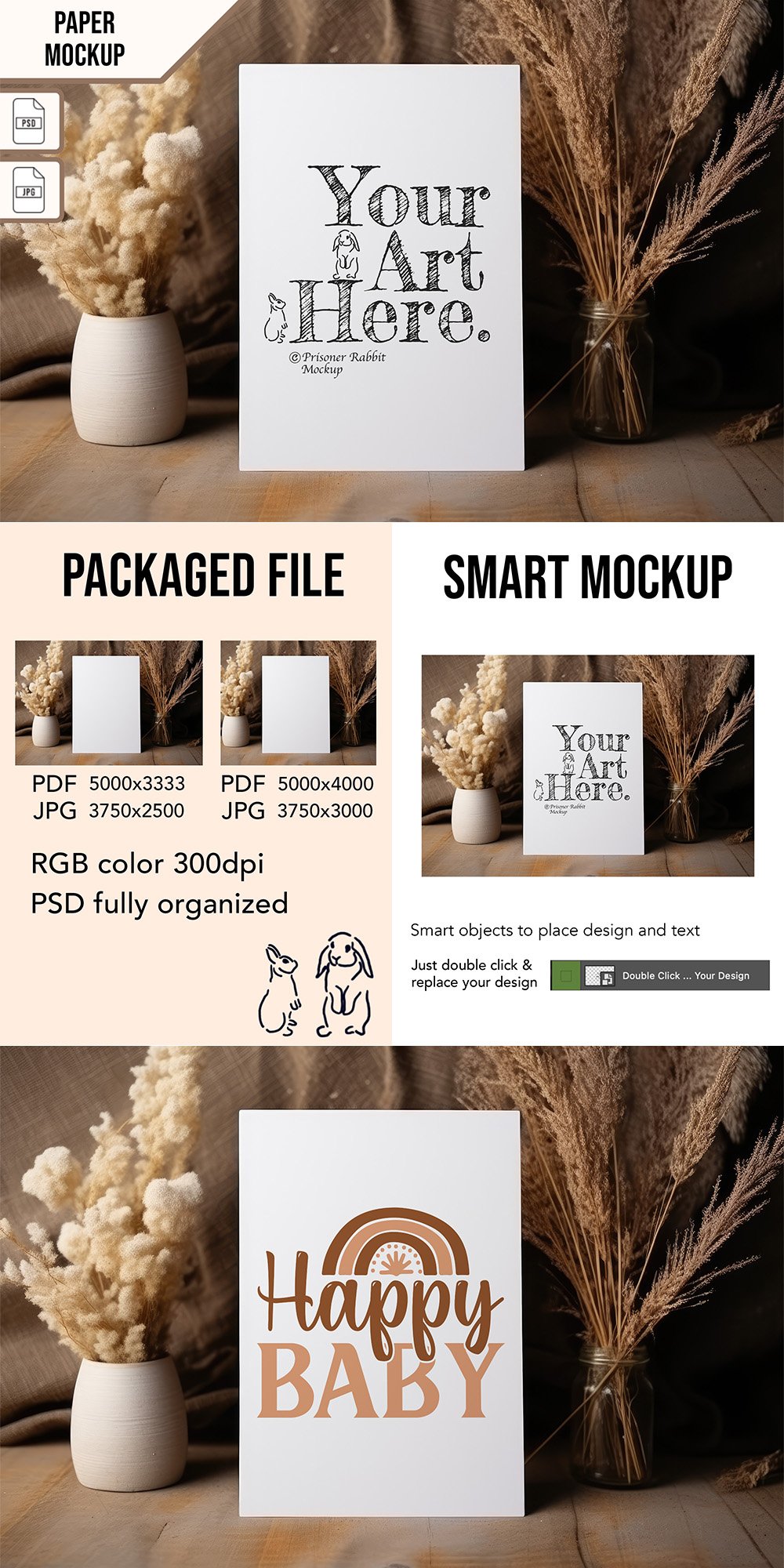 Sketch Pad Drawing Smart Mockup PSD & JPG Template (3048649)
