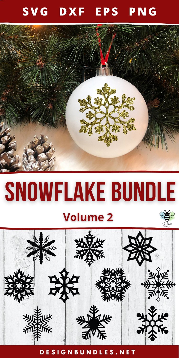 Snowflake SVG Bundle Vol 2 | Snowflake Stencils (1022076)