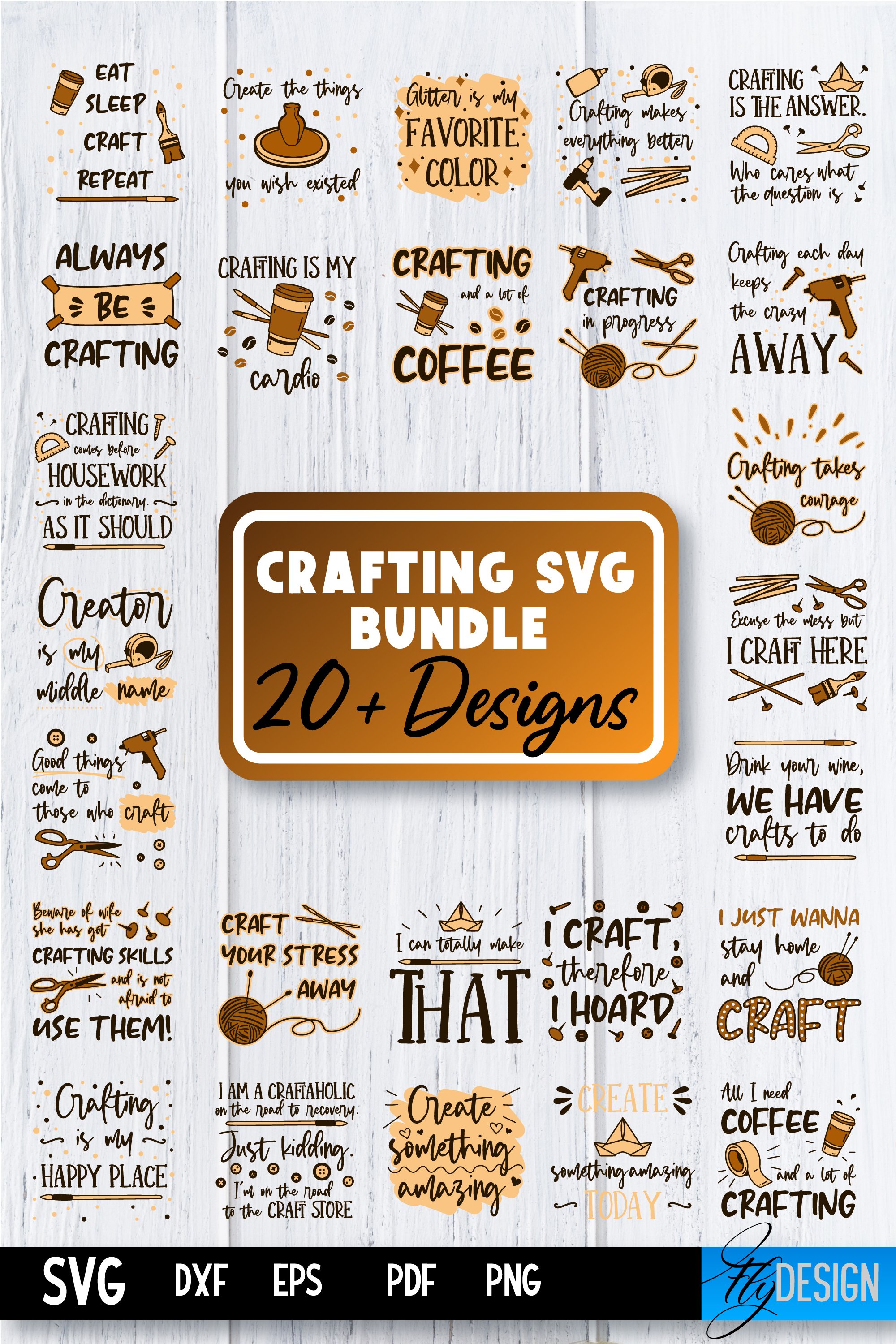 Crafting SVG Bundle | Craft Room Signs SVG | Funny (2084469)