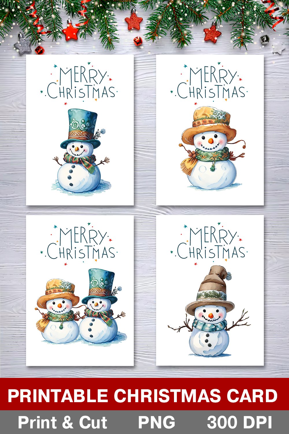 Merry Christmas Card printable