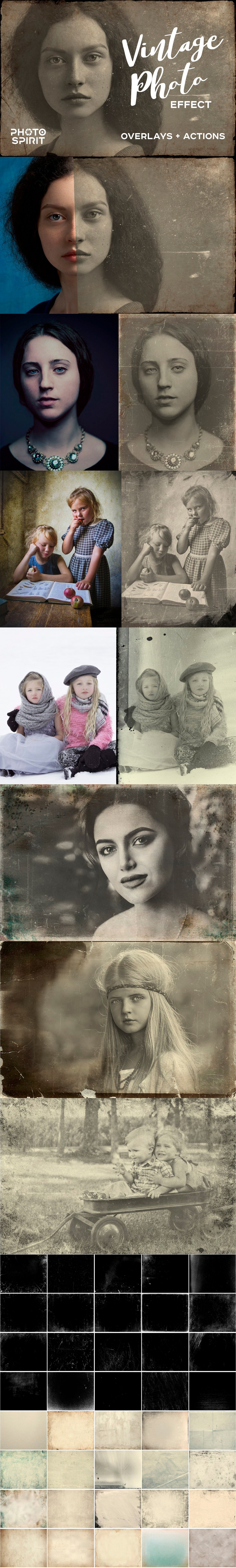 Vintage Old Photo Effect Overlays (54515)