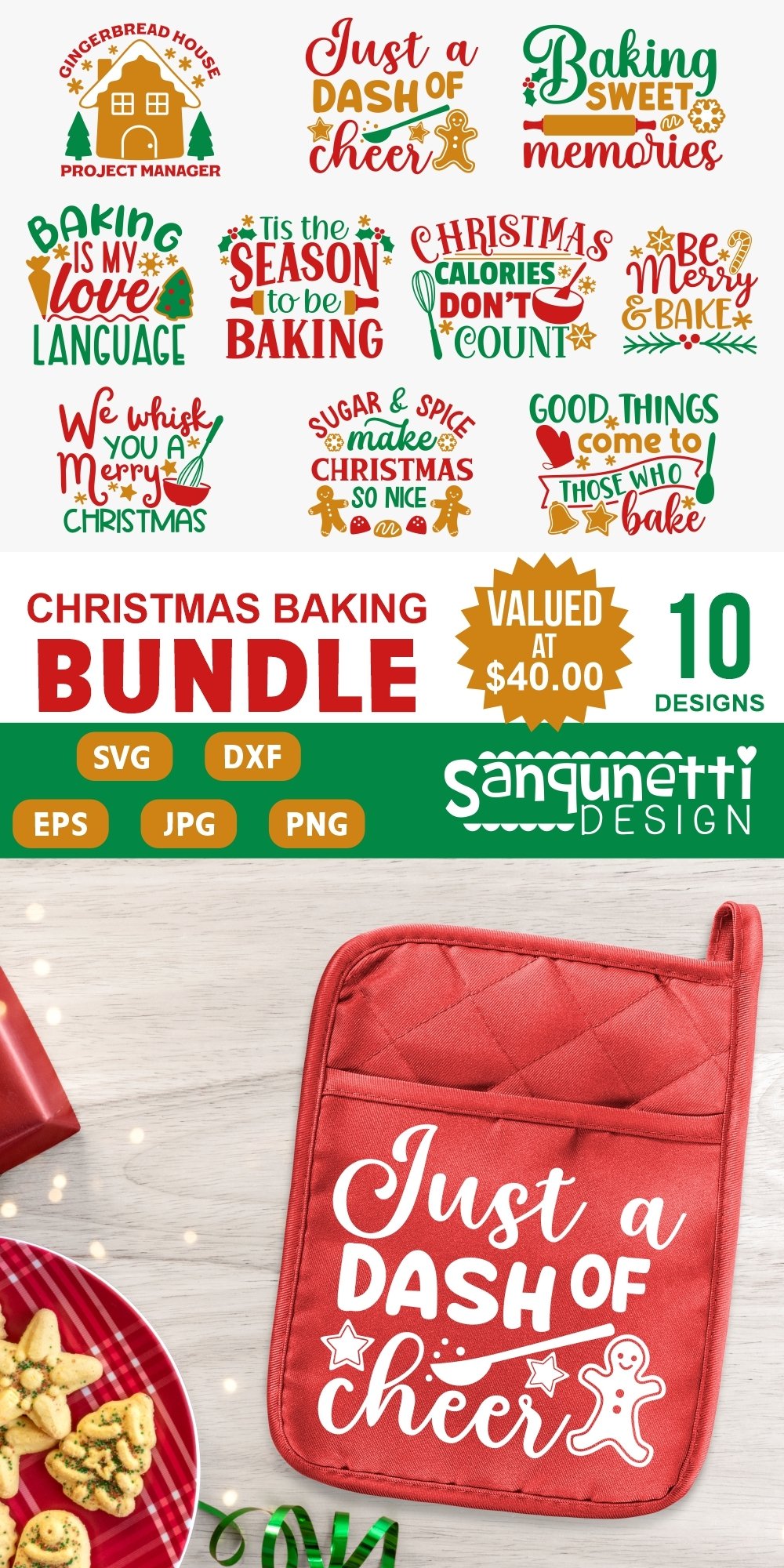 Christmas Baking Bundle | Christmas Baking SVG