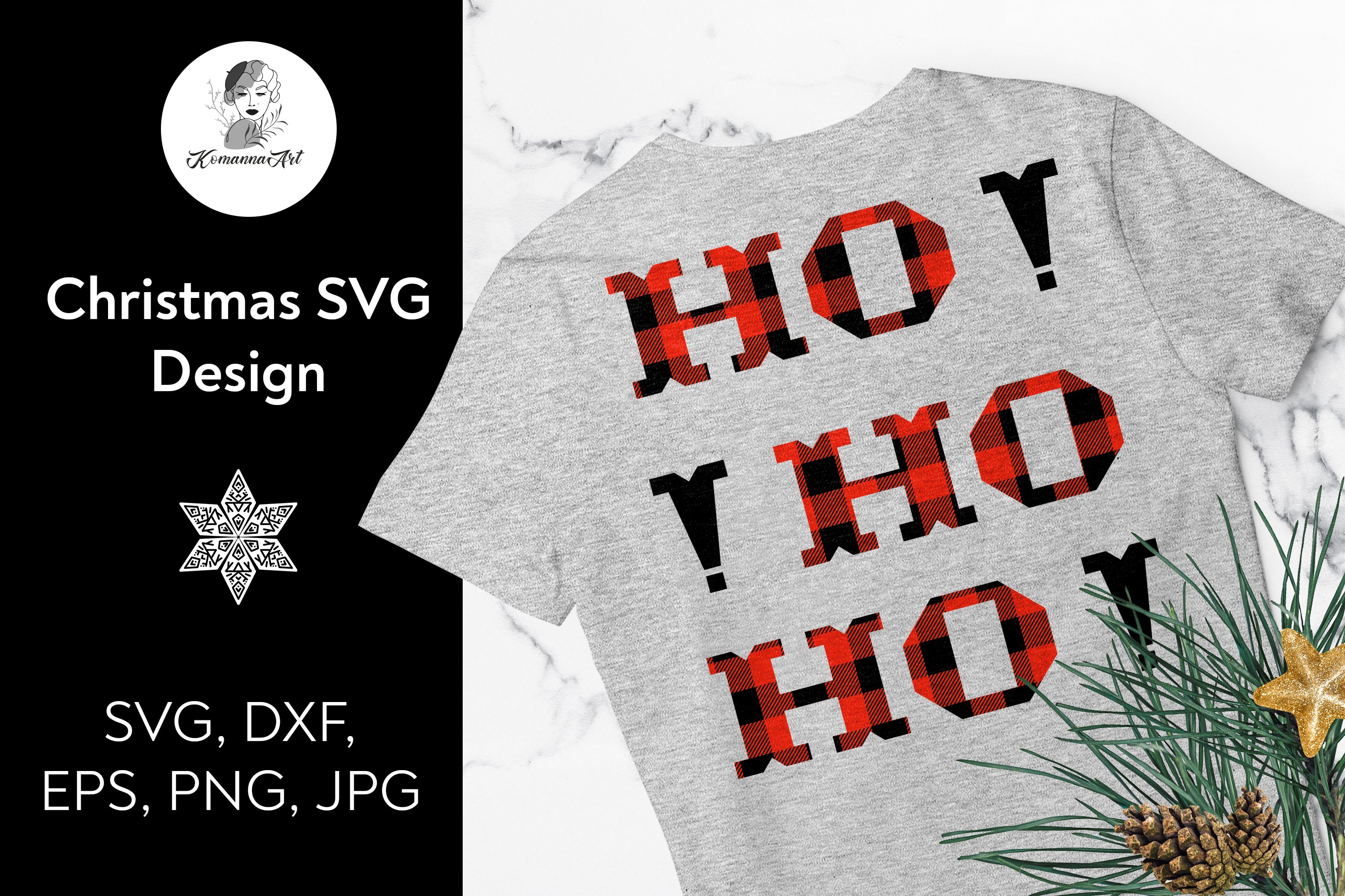 Christmas SVG Design - HO! HO! HO!