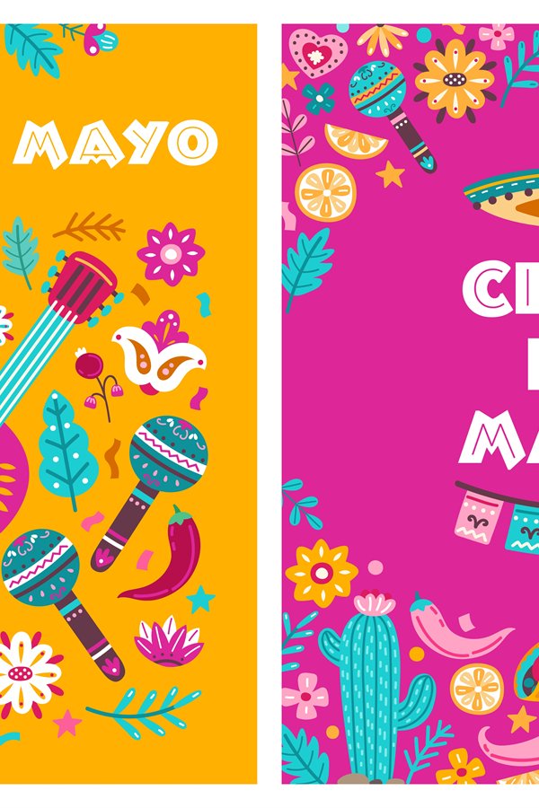 Cinco de mayo poster. Mexican party, mexico latin fiesta dec