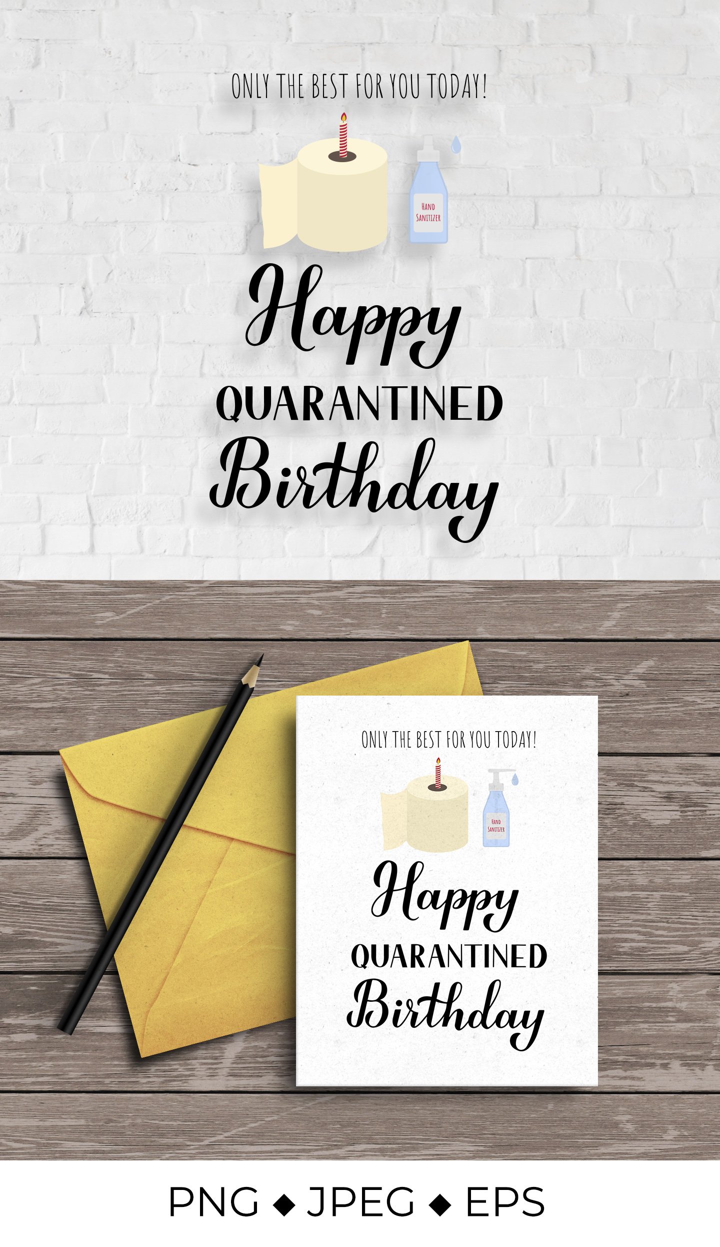 Happy quarantined birthday. Funny birthday Sublimation