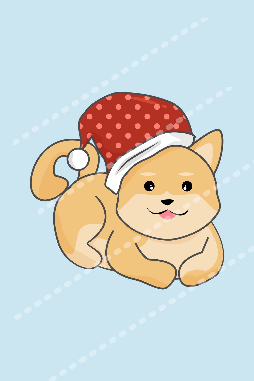 Christmas Dog Illustration | Dog Vector (930845)