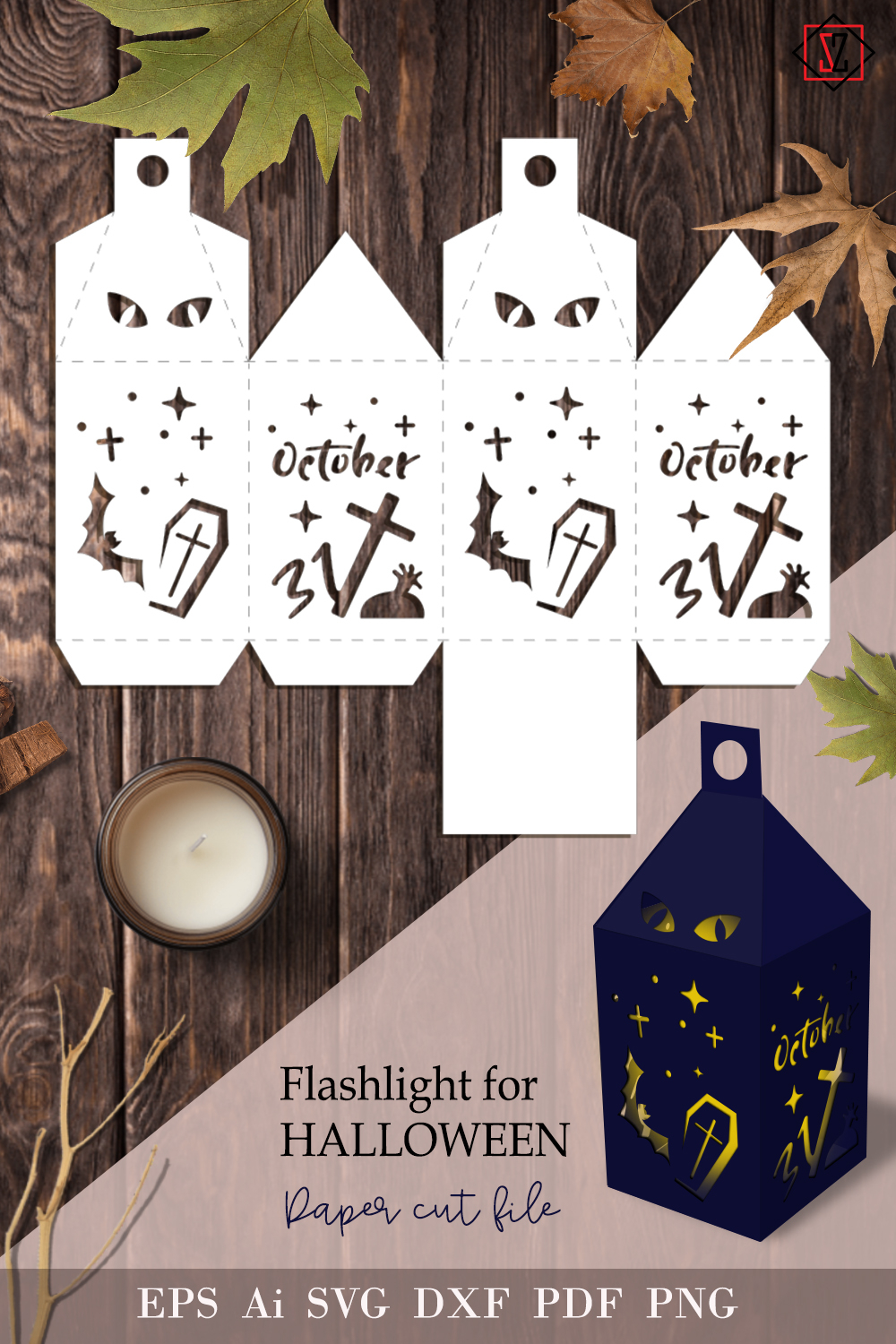 Halloween Lantern Template