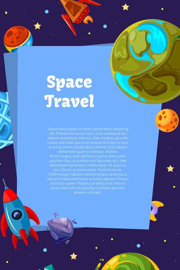 Vector background with place for text with cartoon (850306)