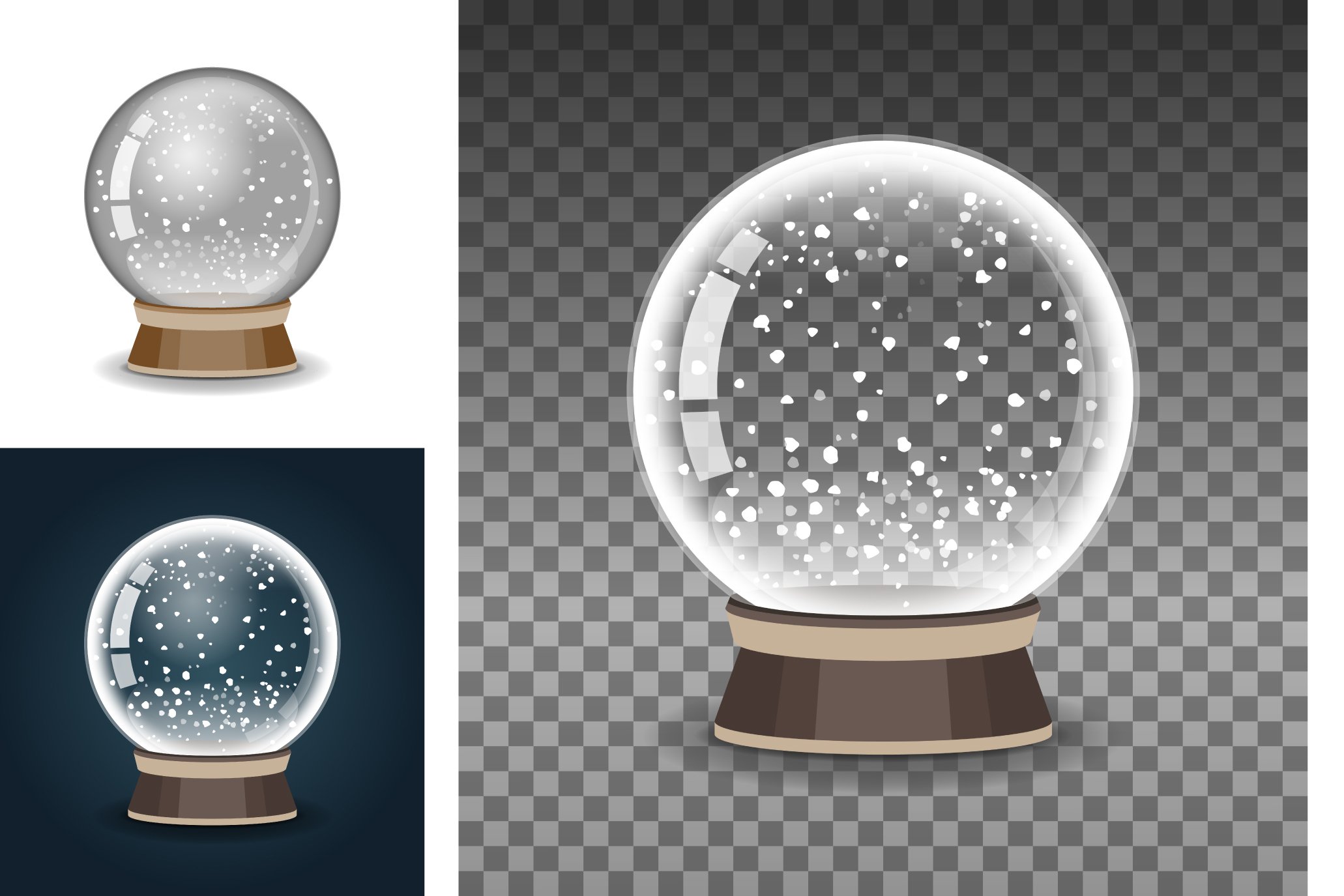 Snow globe, transparent ball sphere (1079662)