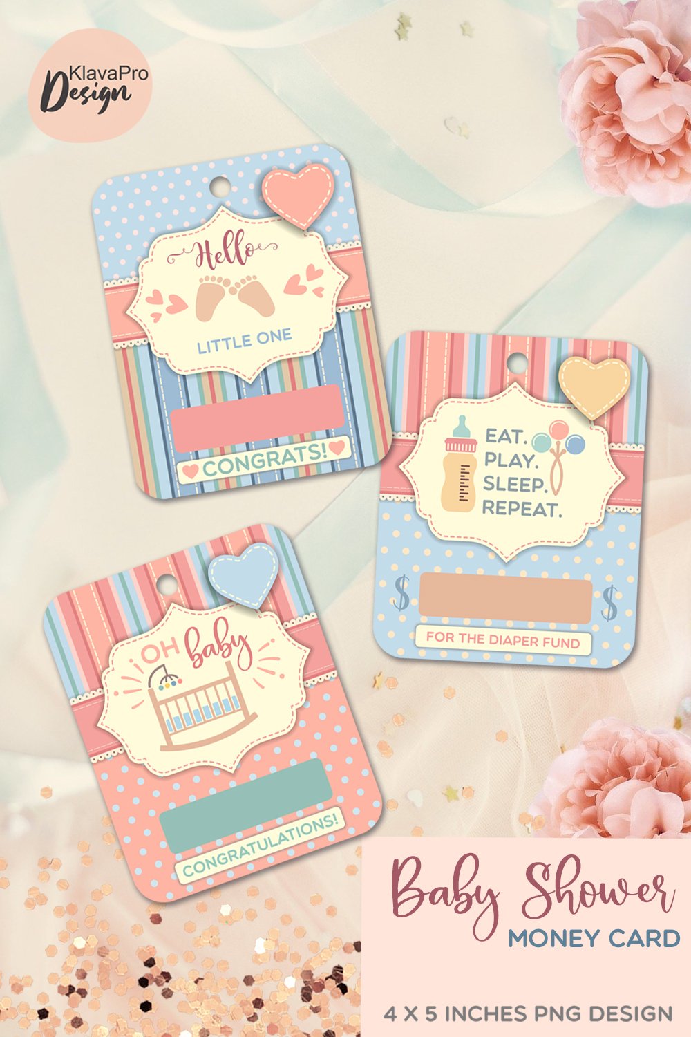 Vintage Baby Shower Money Card. Printable Baby (2060674)