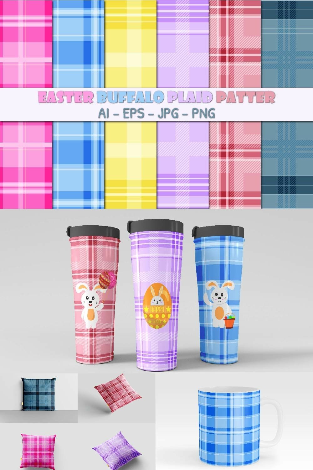 Buffalo Easter Plaid Pattern