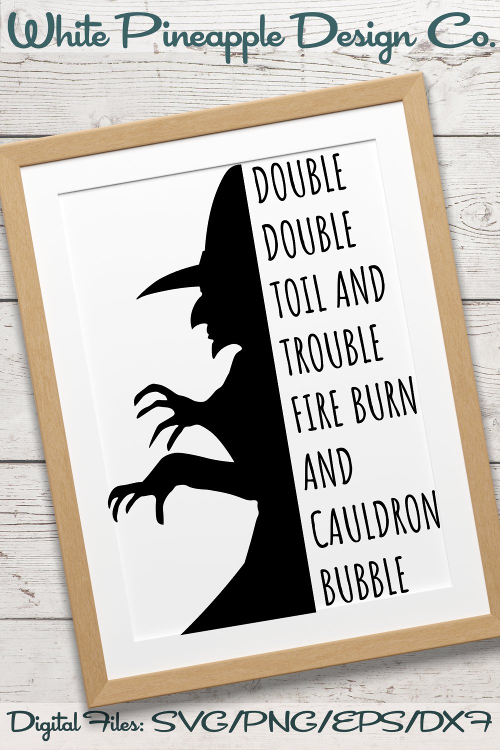 Double Double Toil and Trouble SVG, Halloween Witch SVG