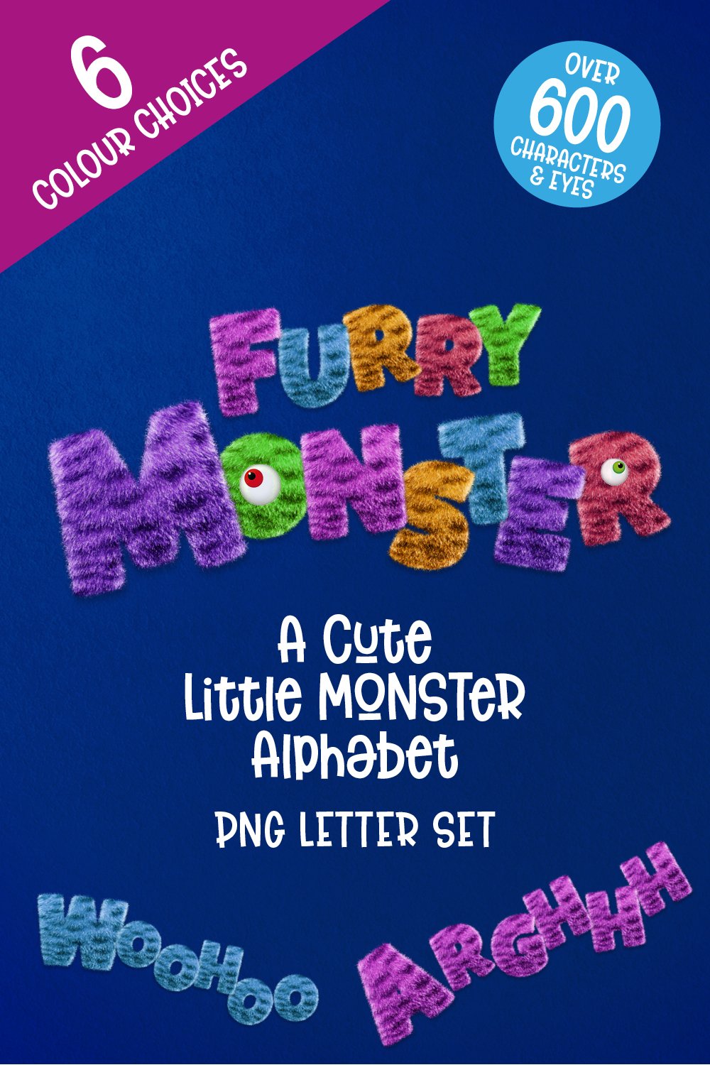 FURRY MONSTER Alphabet | Furry Letter Set