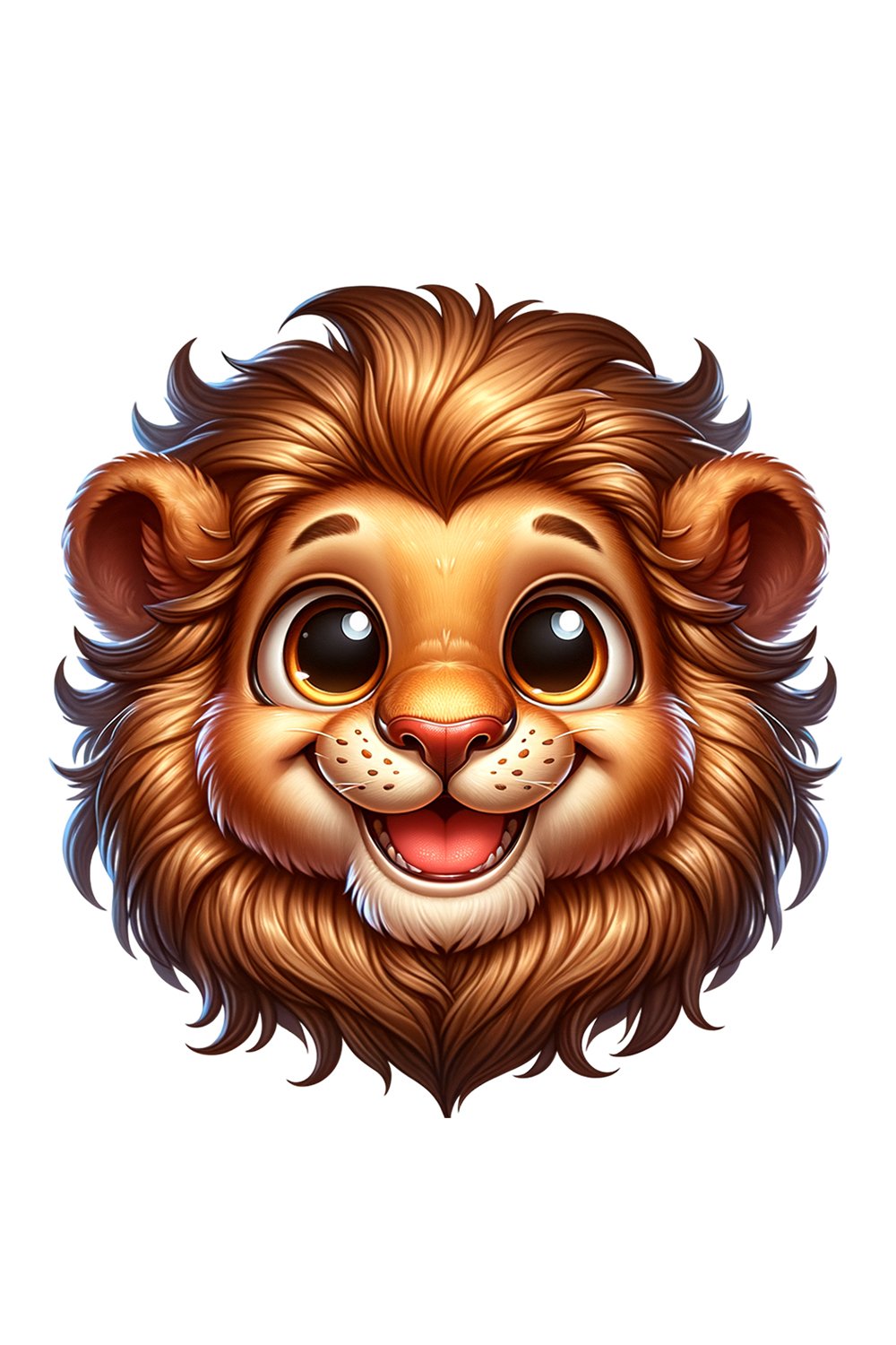 Funny Quirky Lion Clipart Sublimation PNG (3653240)