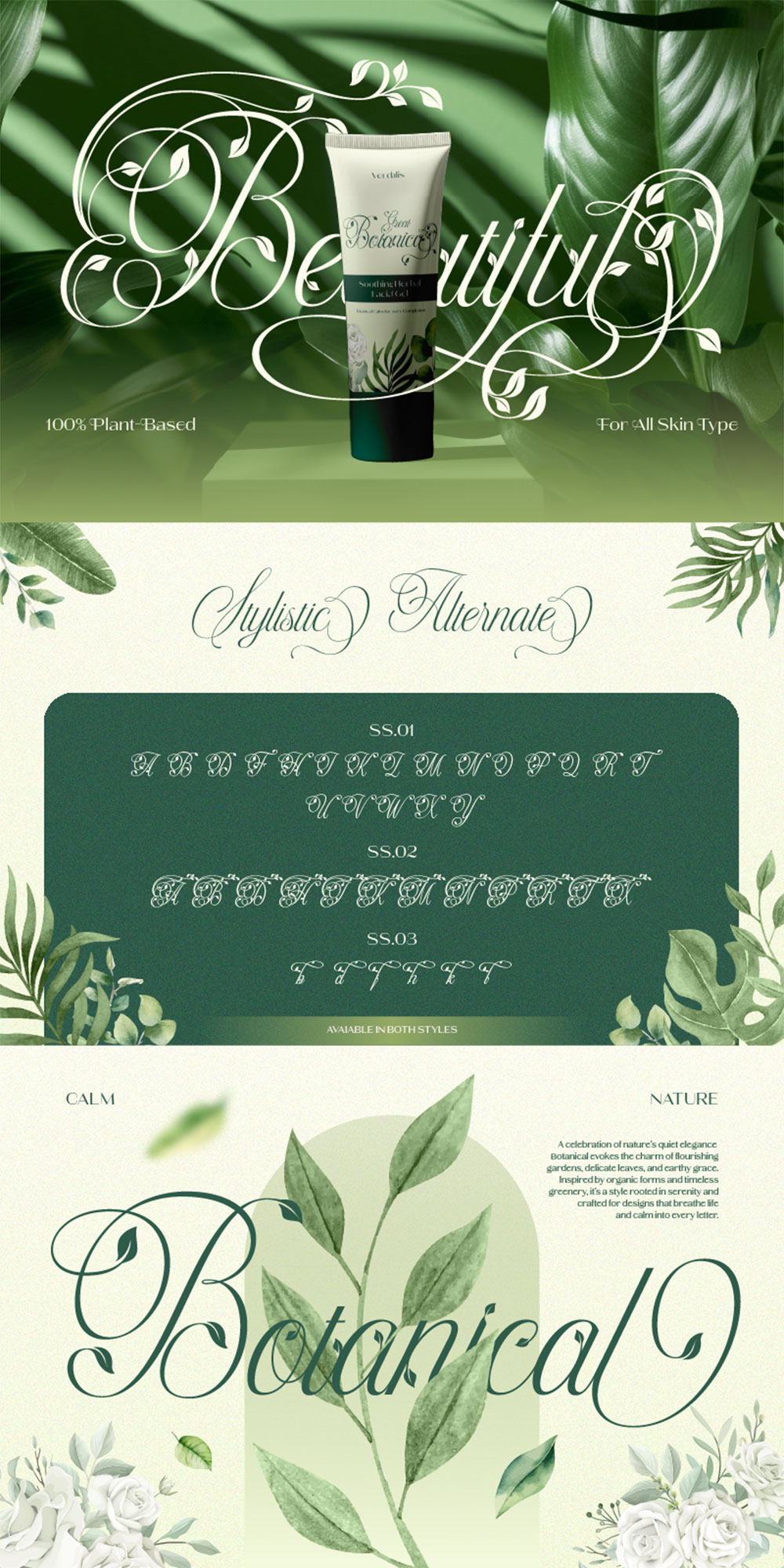 Herlyna - Vine Script Typeface