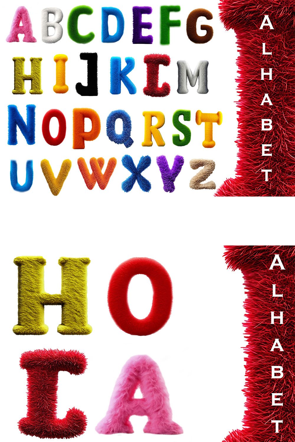 Alphabet, Bundle, Clipart, Letters, PNG, 300DPI