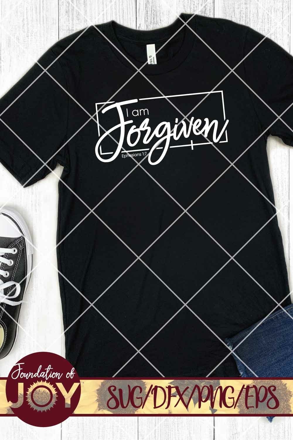 I am Forgiven svg, Bible Verse svg, Christian svg, Religious