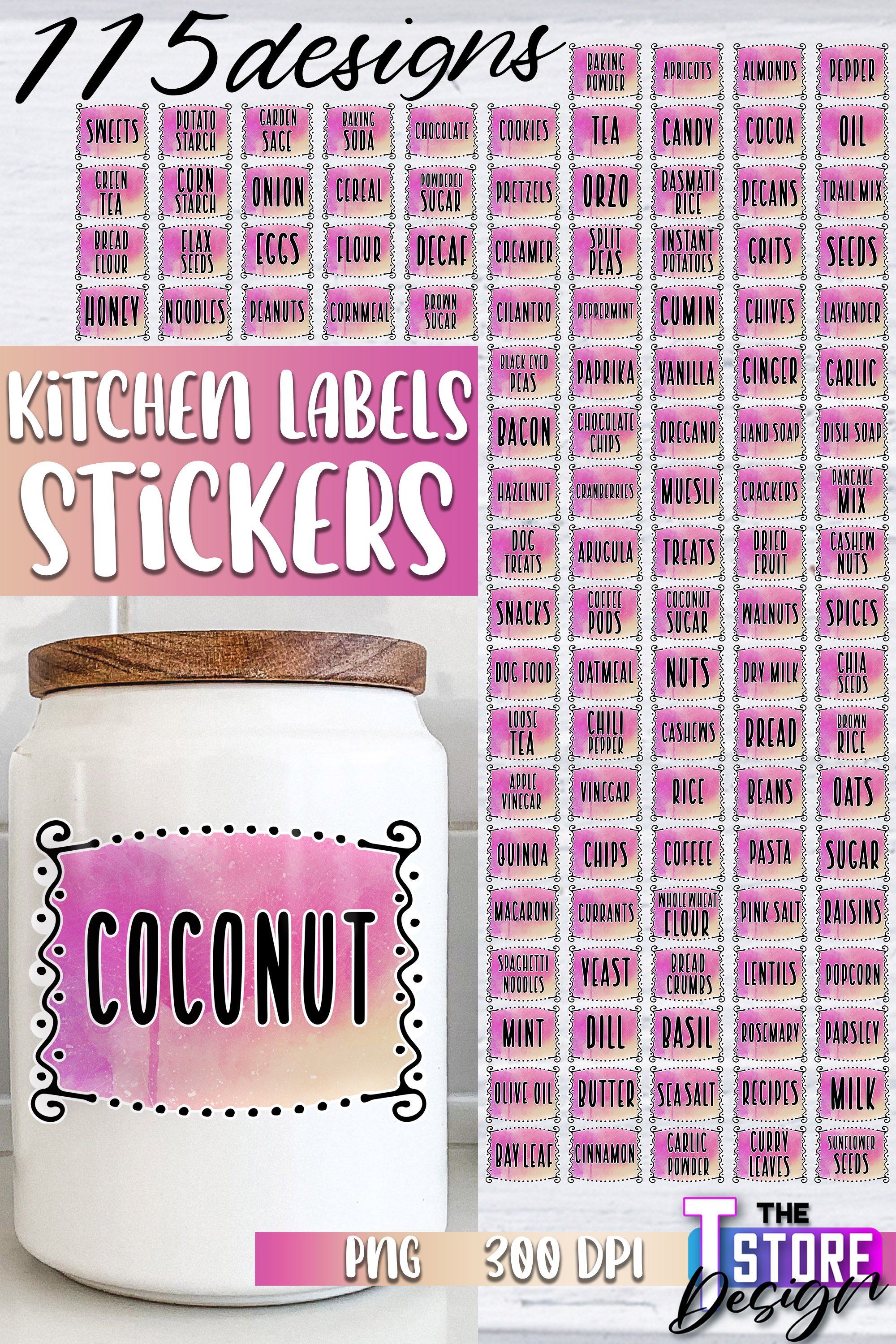 Kitchen Labels Stickers Sublimation | Kitchen (2345864)