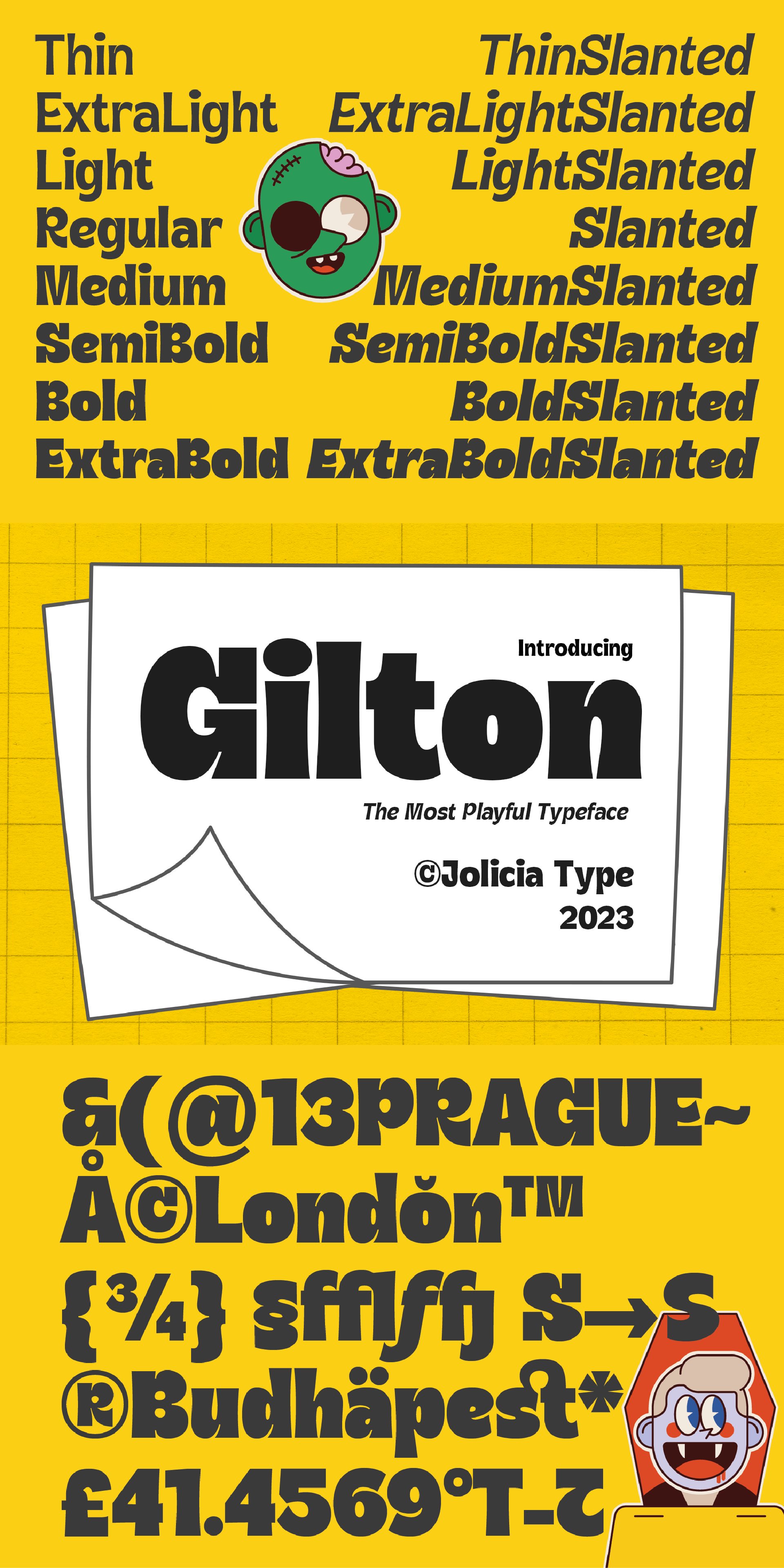 Gilton | Display Font Family