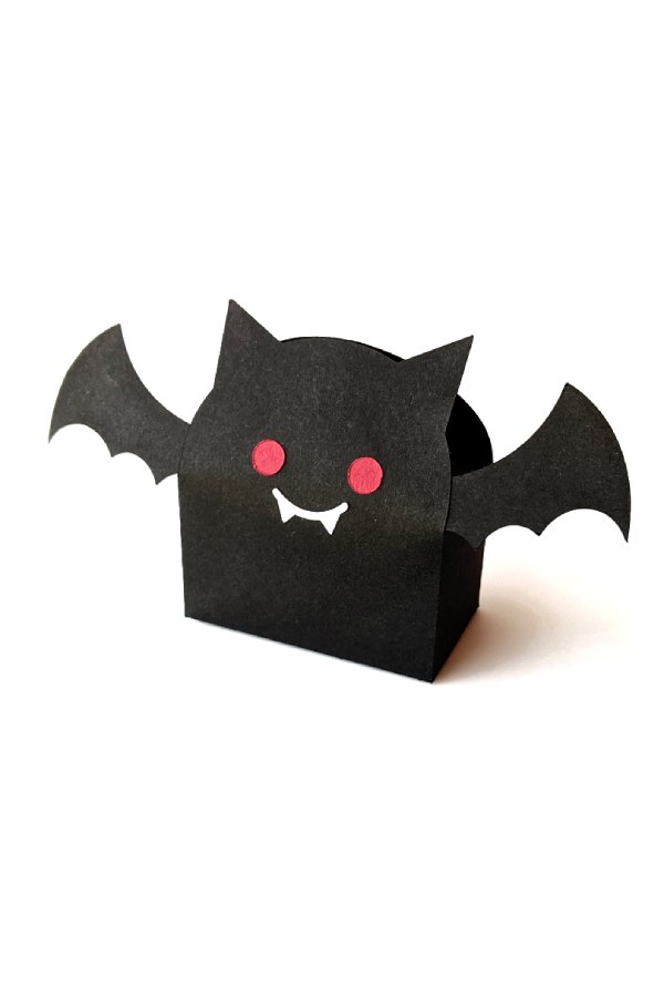 Halloween Vampire Bat Gift Box SVG Design