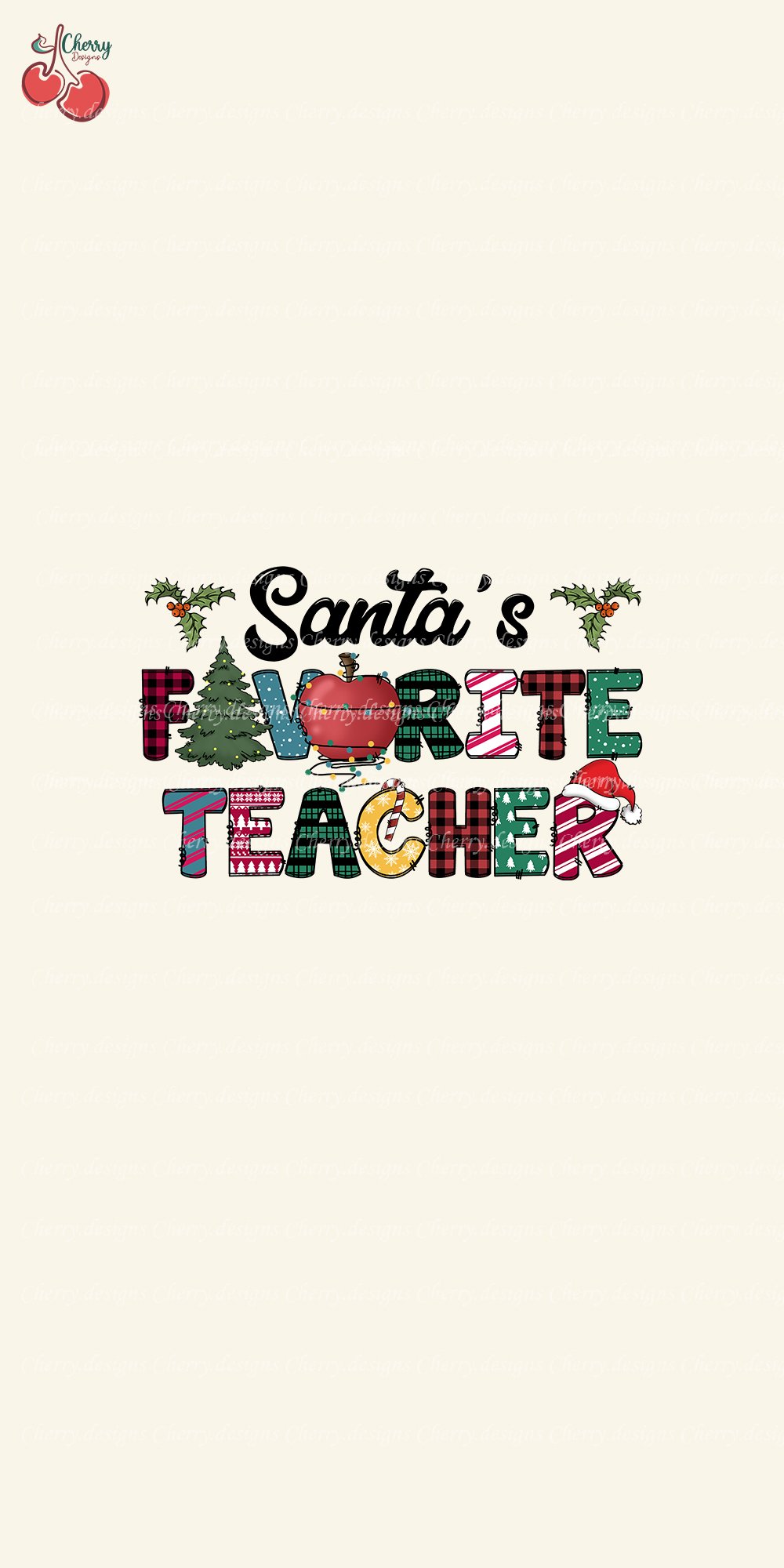 Santa Favorite Teacher Png, Teacher Christmas PNG, School