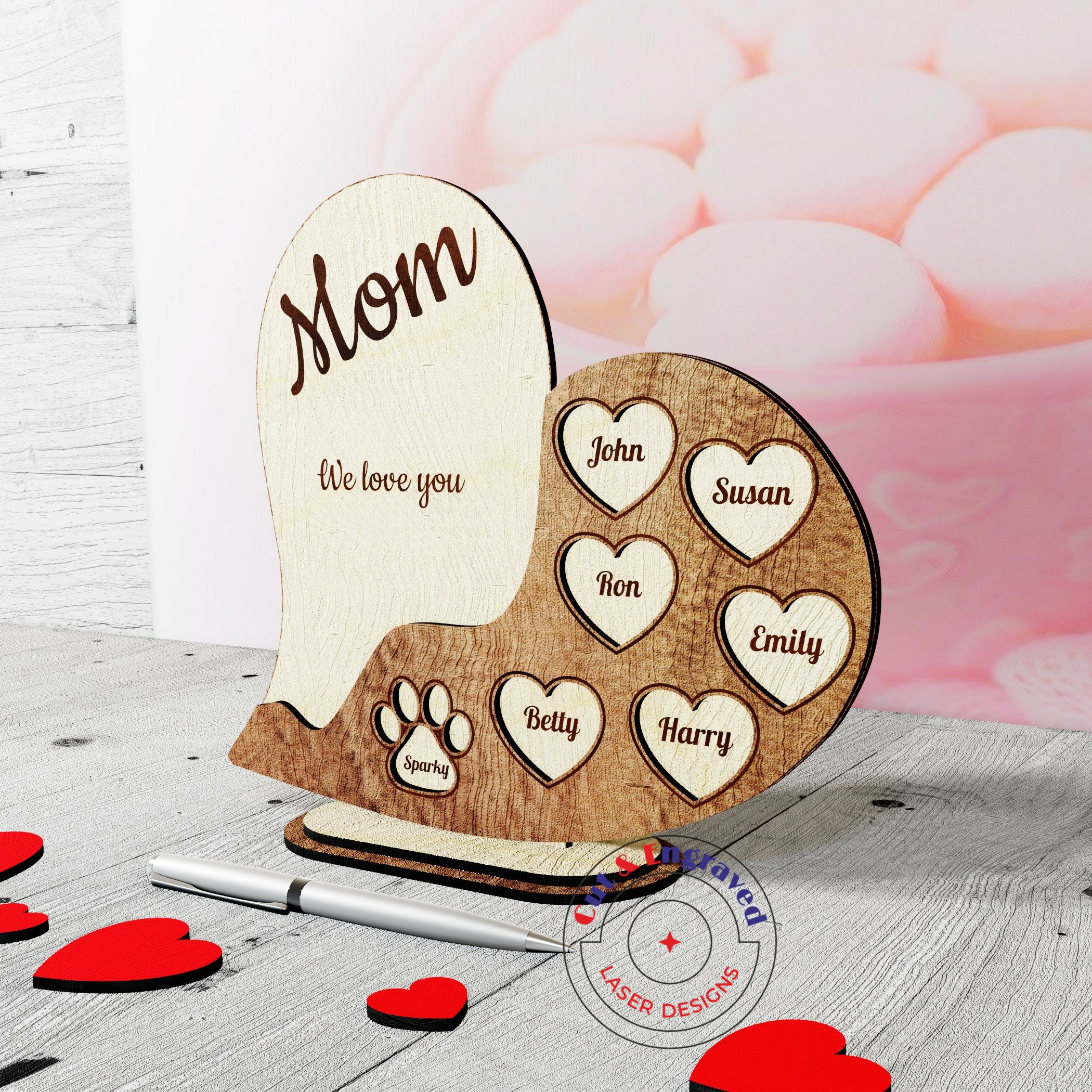 Valentines Birthday Or Mothers Day Sign For Laser Cutting Valentines Birthday Or Mothers Day Sign For Laser Cutting