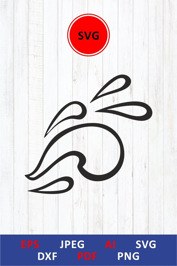 Splash water svg water bubbles icon dxf water wave