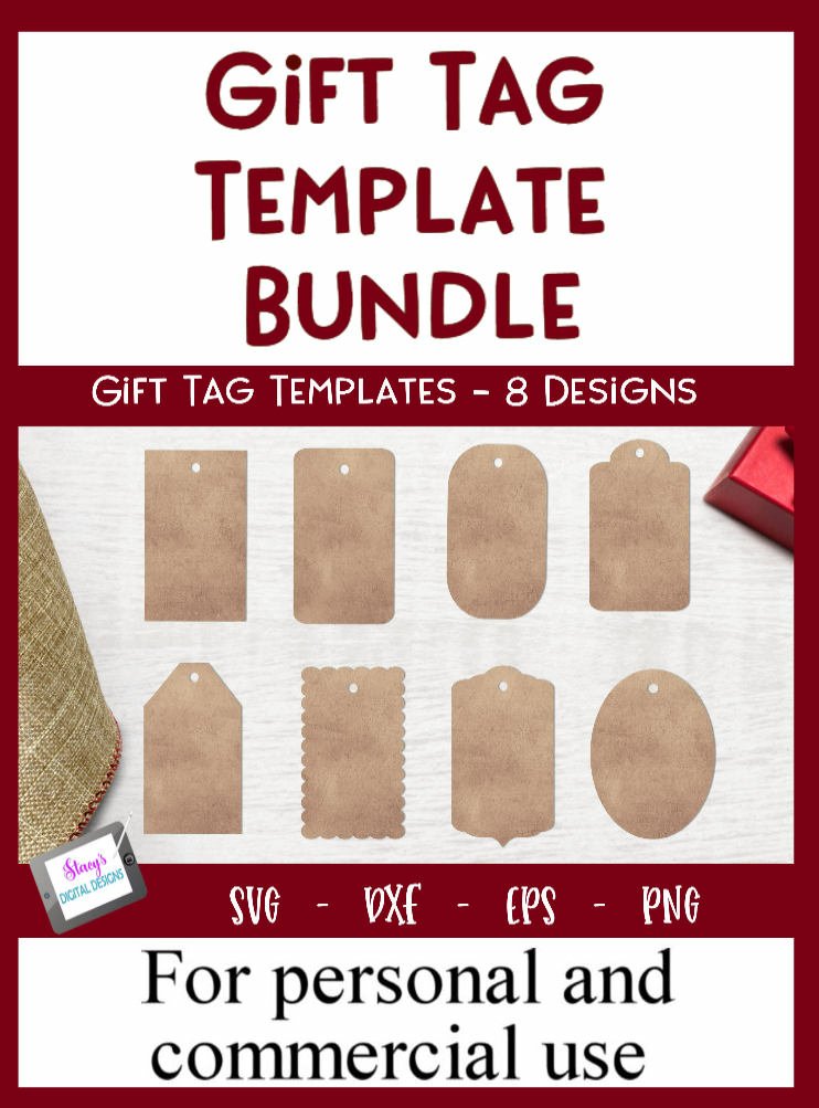 Gift Tag Bundle - 8 Gift tags - Templates