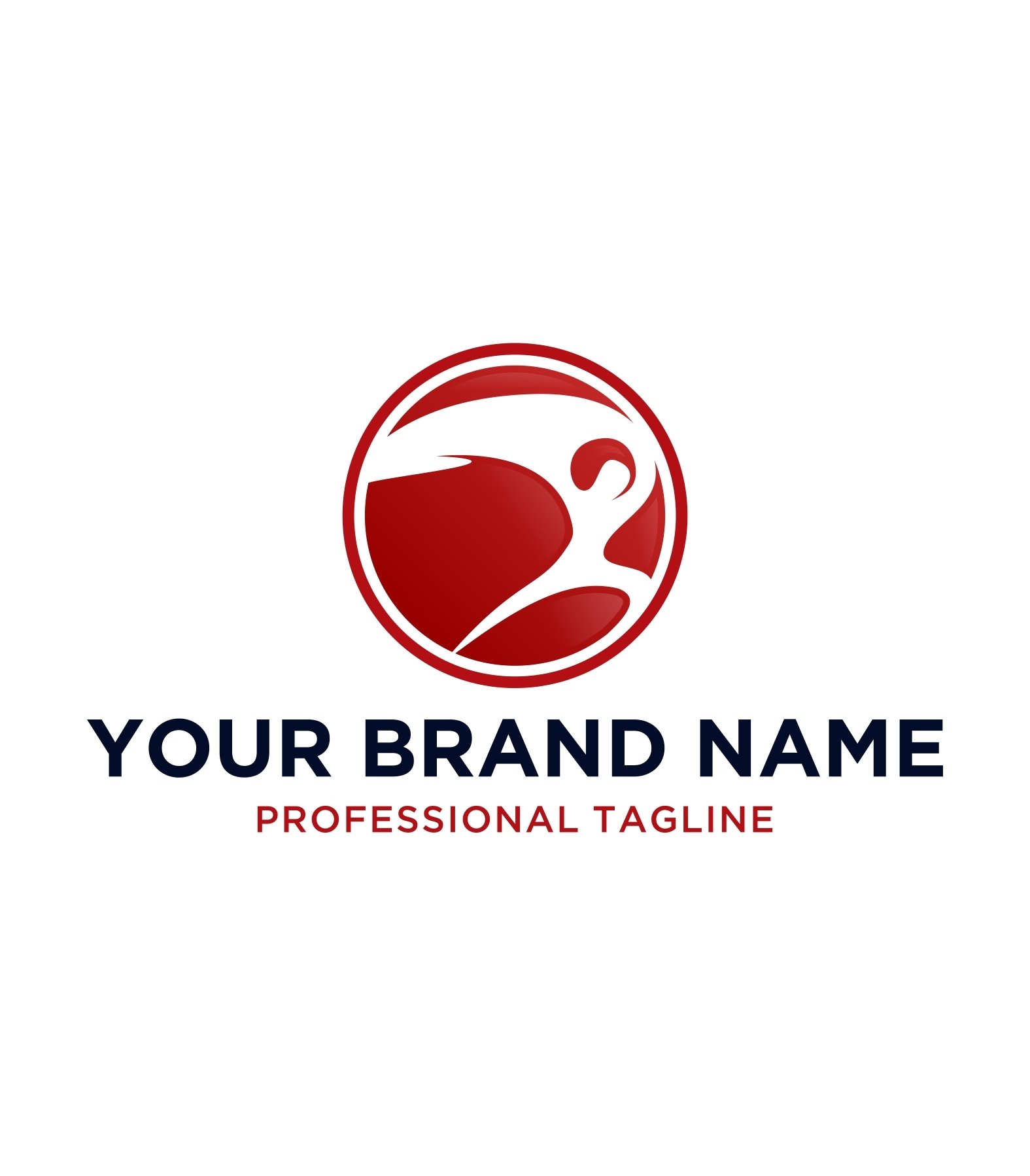 Red Hero Logo Designs Vector