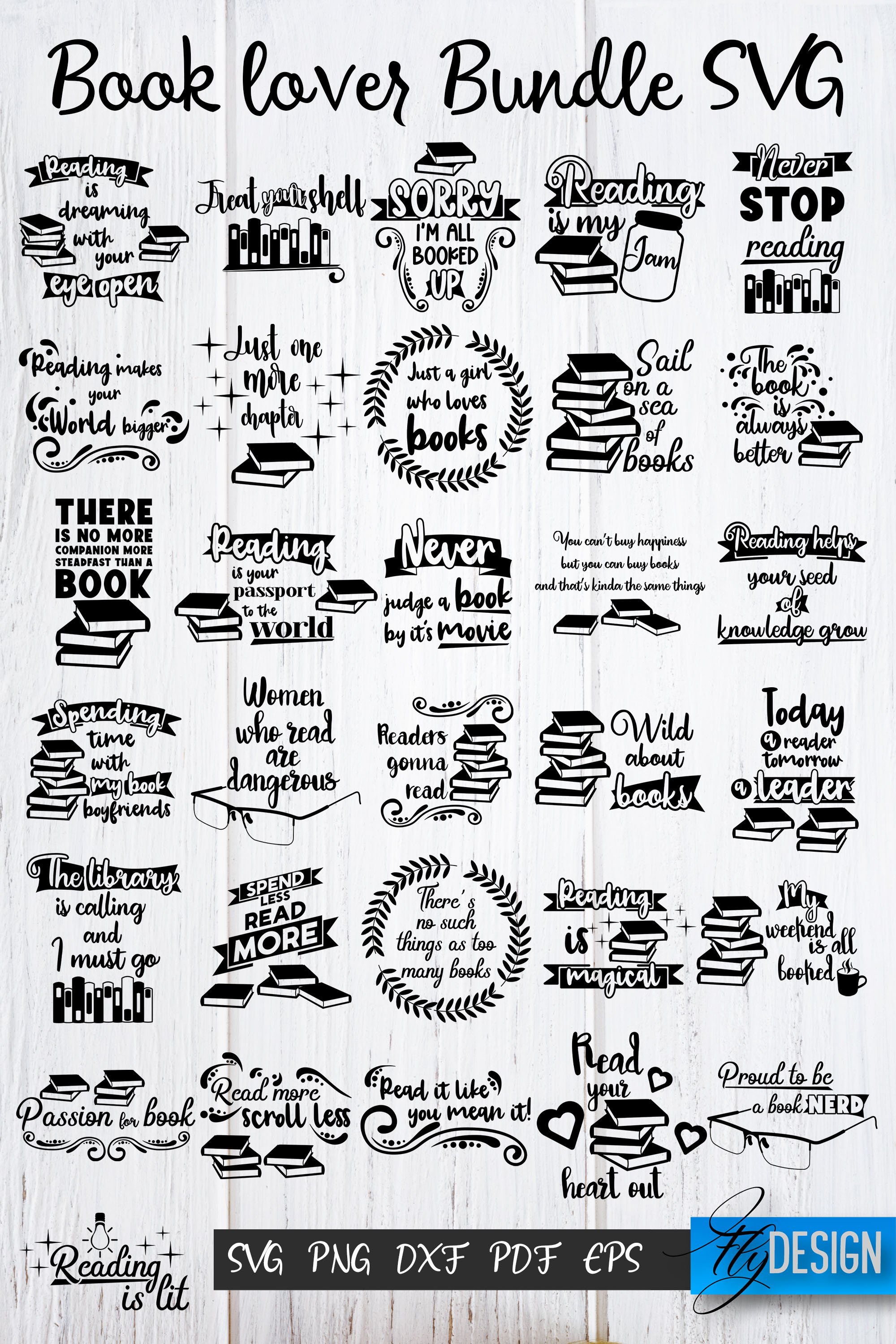 Book Lover SVG | Funny Quotes SVG | Reading SVG (1871242)