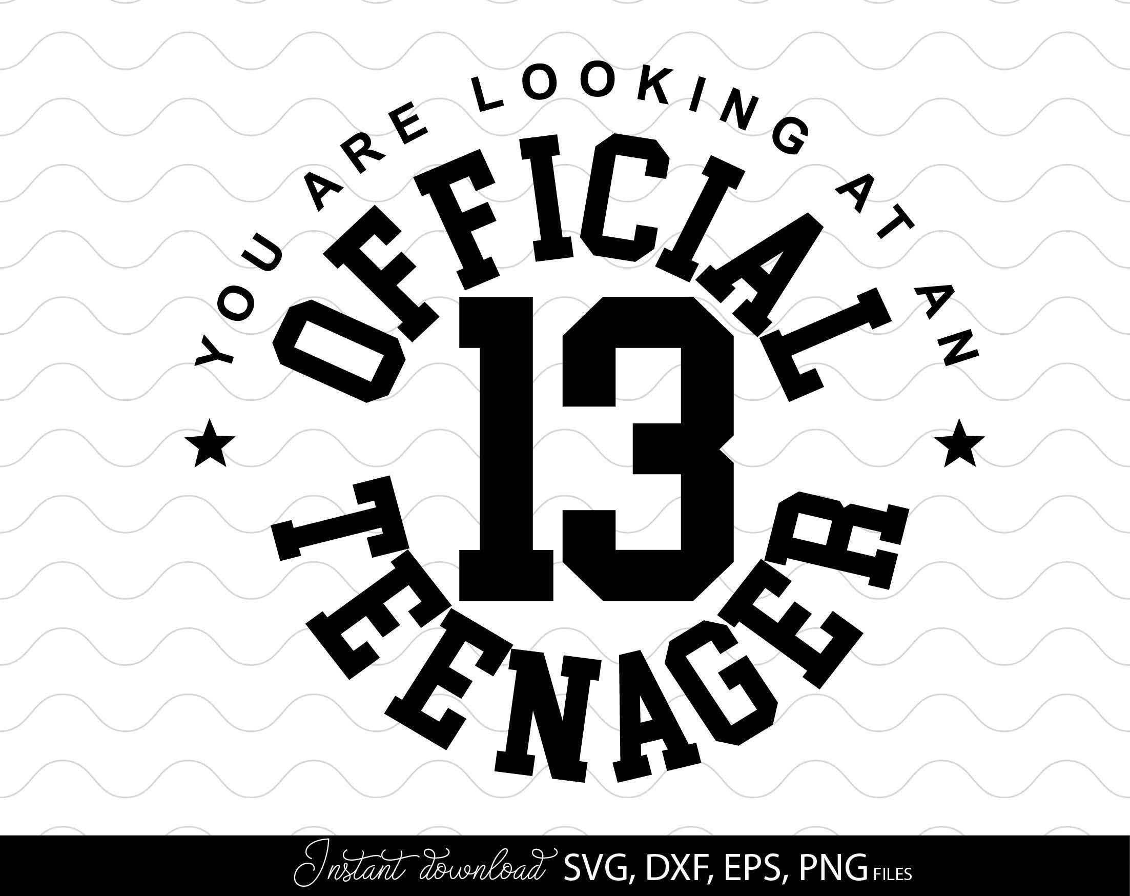 Official Teenager 13th SVG Birthday shirt SVG (1435776)