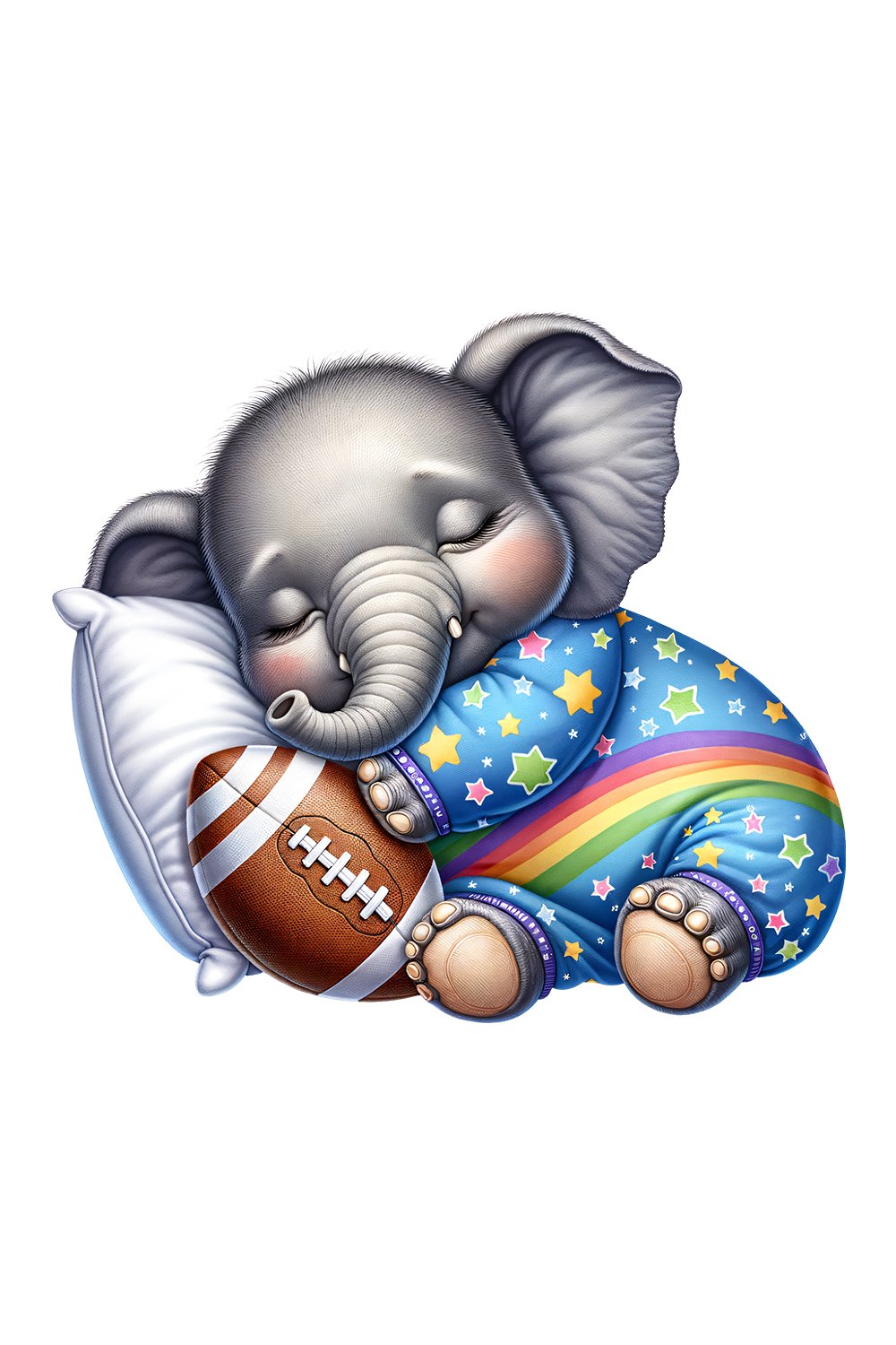 Baby Elephant Sleeping Clipart, Animals Clipart (3487820)