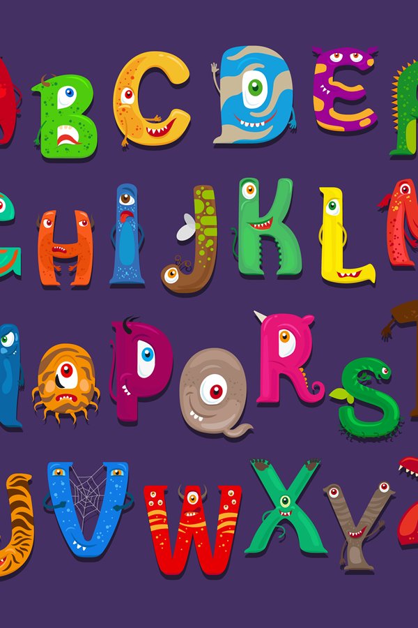 Funny alphabet for kids