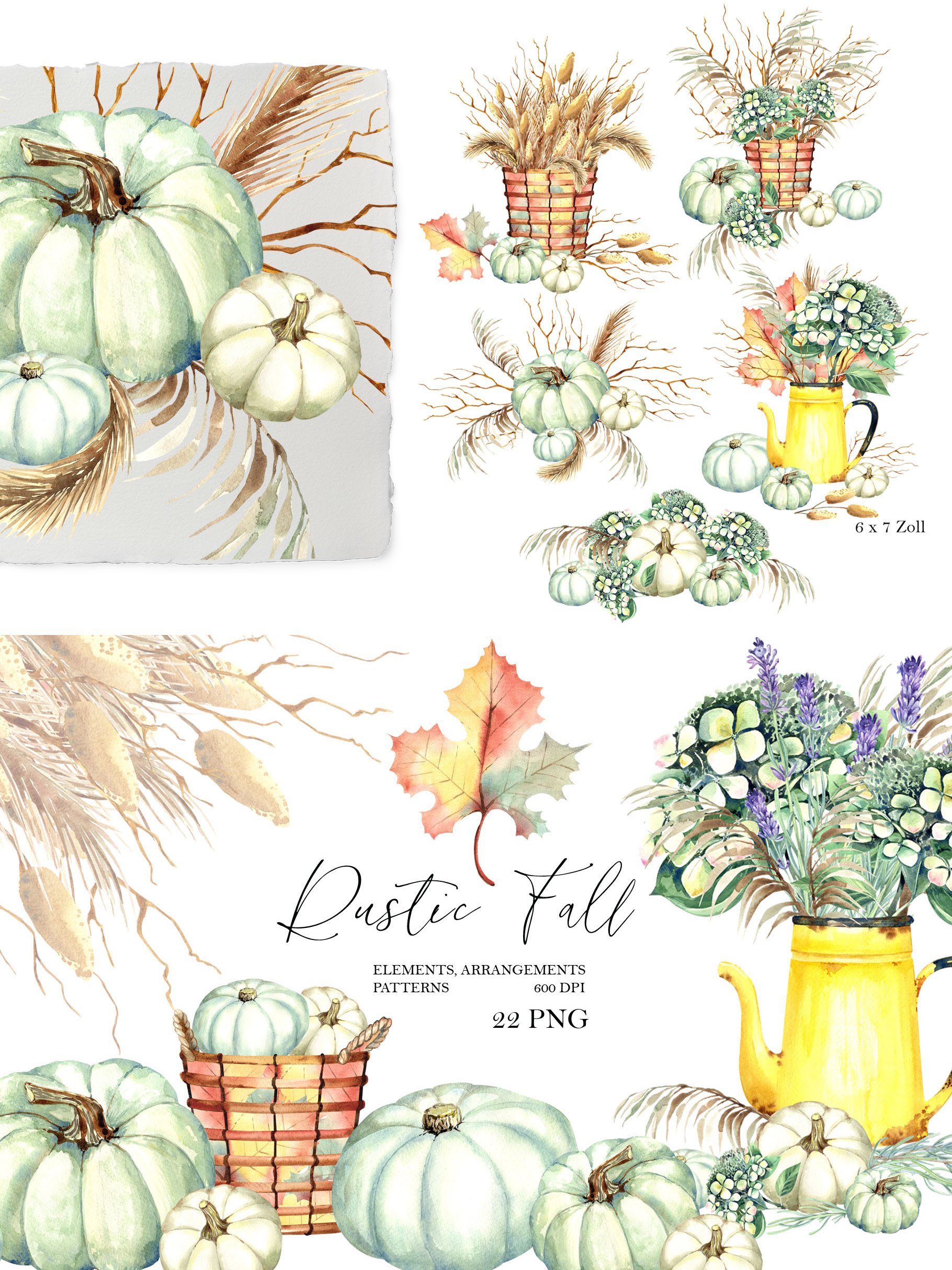 Rustic Fall Seamless Patterns (1564010)