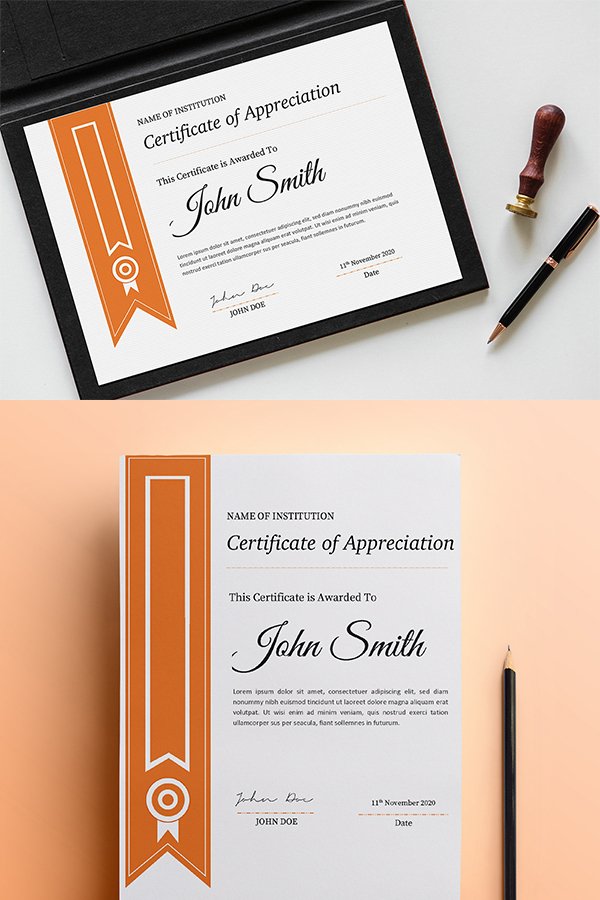 Minimal certificate Template