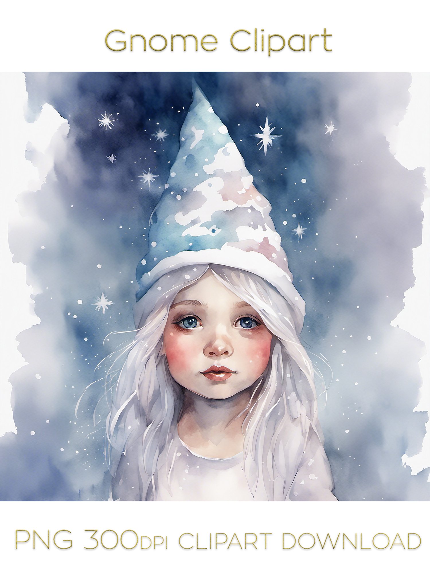 Gnome Girl Clipart Watercolor Christmas gnomes PNG (2796876)