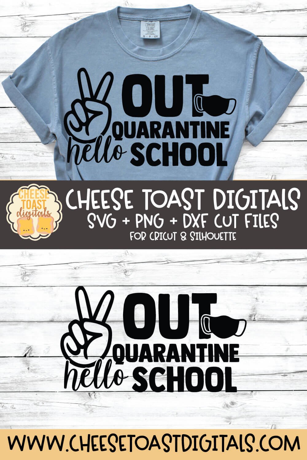 Peace Out Quarantine Hello School | Mask Back to School SVG
