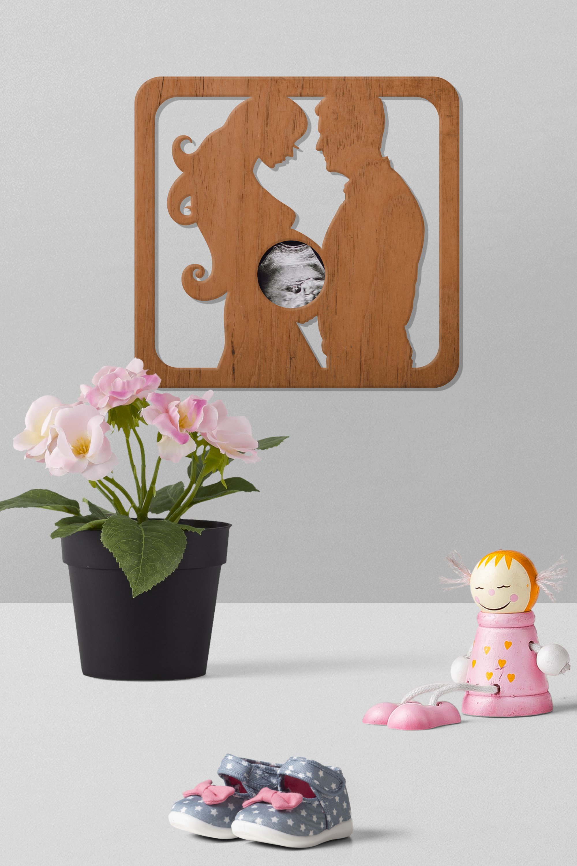 Frame for ultrasound baby photo, Pregnant Women Photoframe