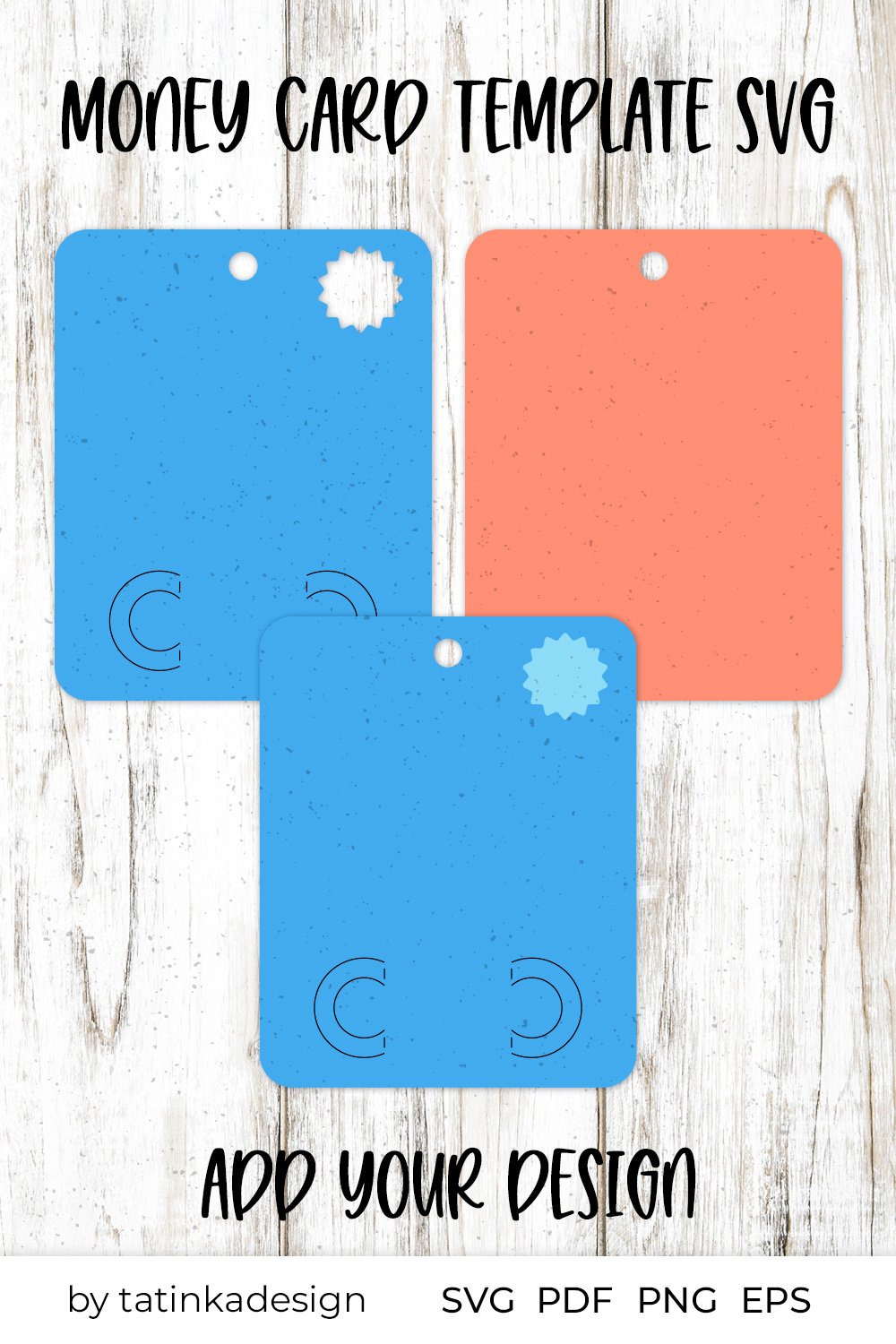 Money card template SVG | Money card holder