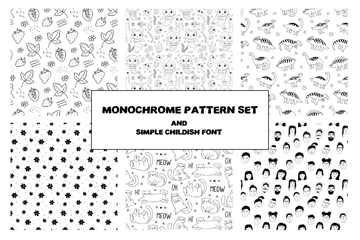 Monochrome Pattern Set