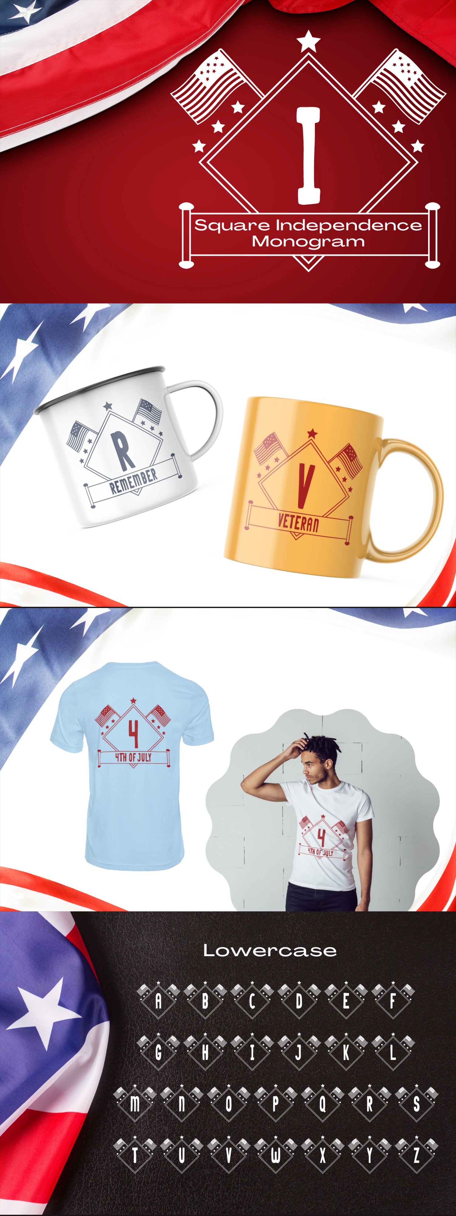 Square Independence Monogram
