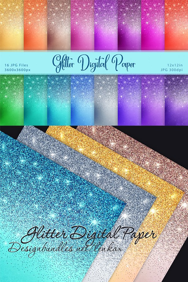 Digital Paper. Glitter Shine Digital paper