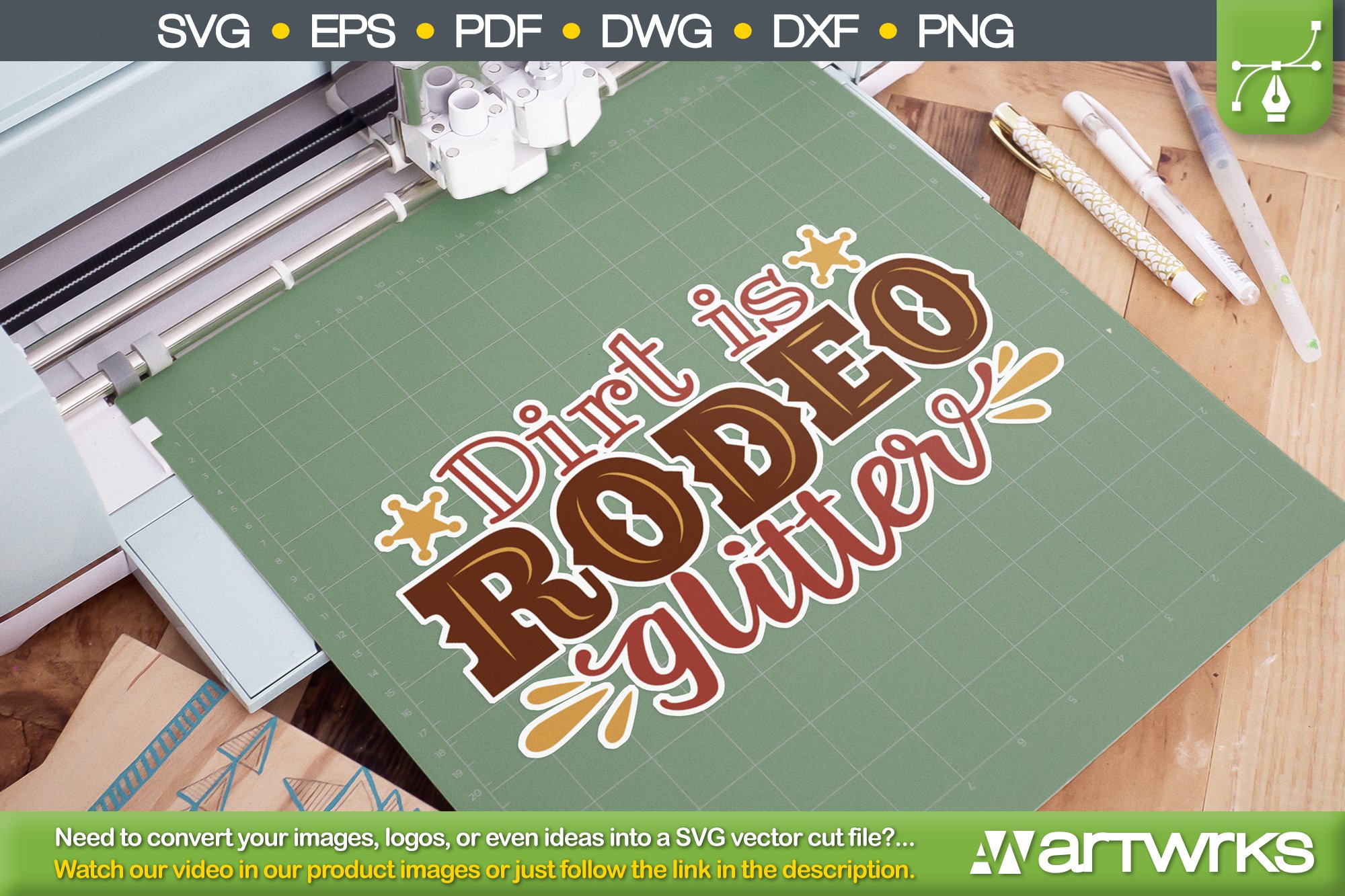 Glitter rodeo SVG baby girl SVG by Artworks SVG